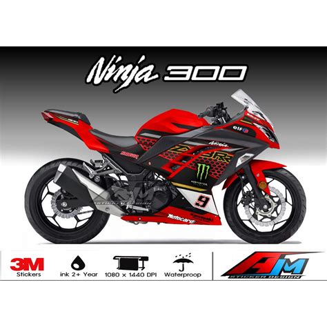 เลือกสีด้านใน เกรด Premium Basic ชุดสติ๊กเกอร์ Kawasaki Ninja 300