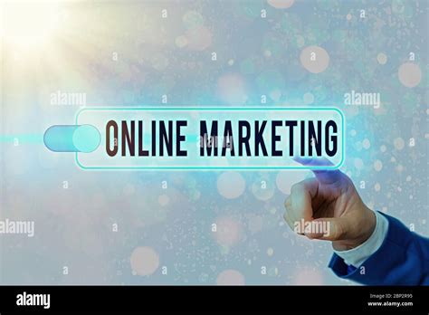 Conceptual Hand Writing Showing Online Marketing Concept Meaning