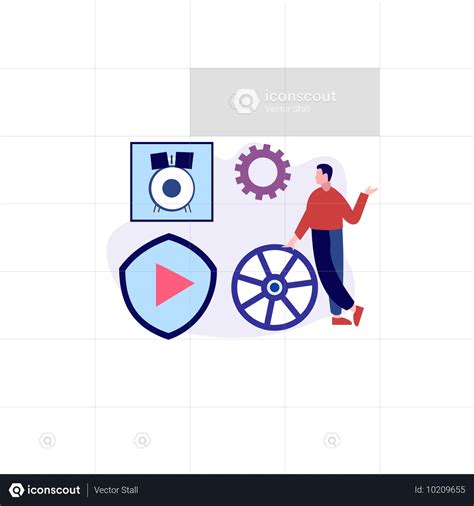 Man Telling About Video Protection Animation Free Download Entertainment Animations Iconscout