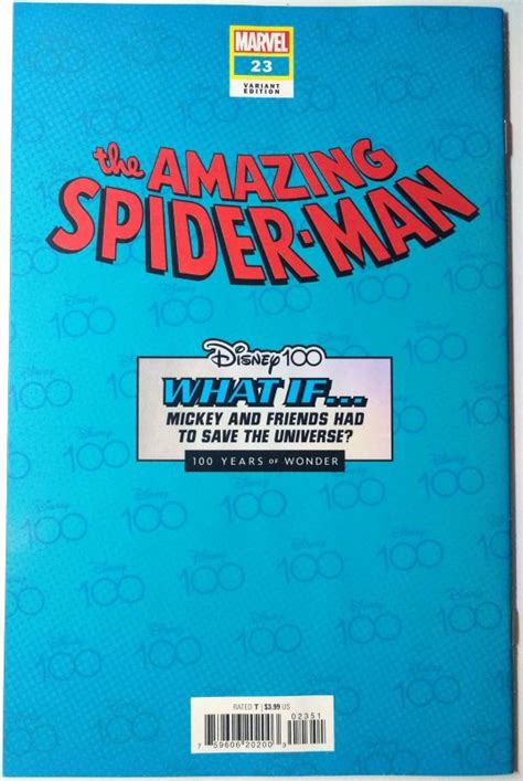 Amazing Spider Man 23 2023 Disney Anniversary Variant Comic Books