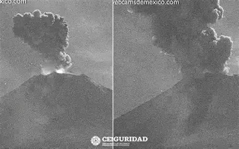 Se registra en México una nueva explosión en el volcán Popocatépetl