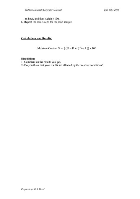 Material Testing Lab Manual PRC I Manual PDF