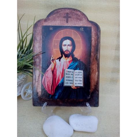 Ръчно изработена икона Исус