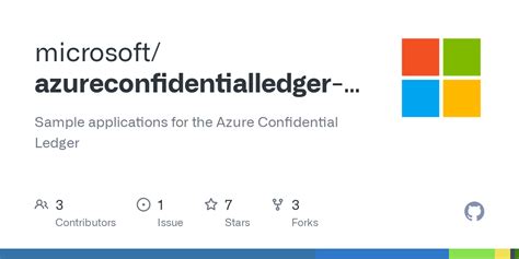 Github Microsoftazureconfidentialledger App Samples Sample Applications For The Azure