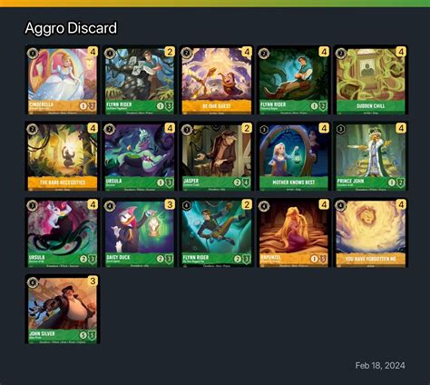 Aggro Discard Lorcana Deck • Lorcanagg