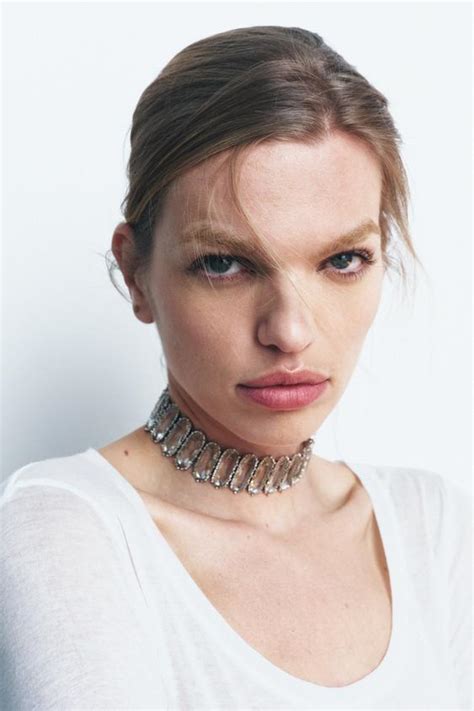 Crystal Choker Necklace Silver Zara Ireland
