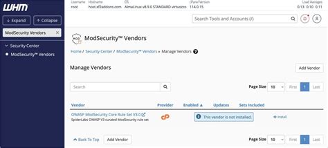 How To Know If Modsecurity Is Disabled In Whm Xf2 Addons