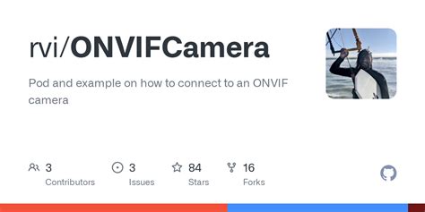 Github Rvionvifcamera Pod And Example On How To Connect To An Onvif Camera