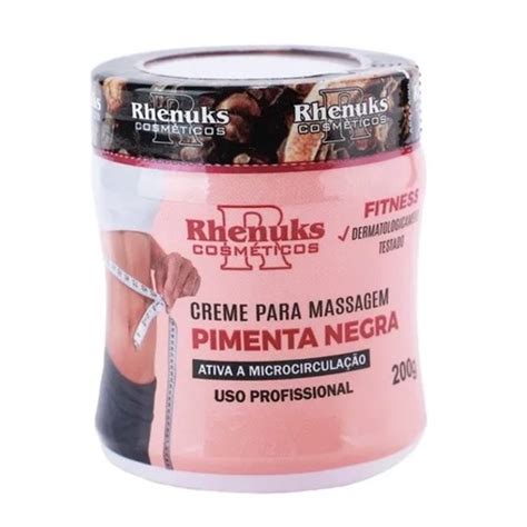 Creme Para Reduzir Celulite Estrias Gordura Pimenta Negra Shopee Brasil