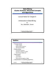 Chap Advanced Cluster Analysis Pdf Data Mining Cluster Analysis Advanced Concepts And