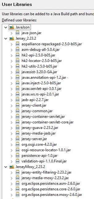 Java Restful Json With Jersey 2232 Stack Overflow
