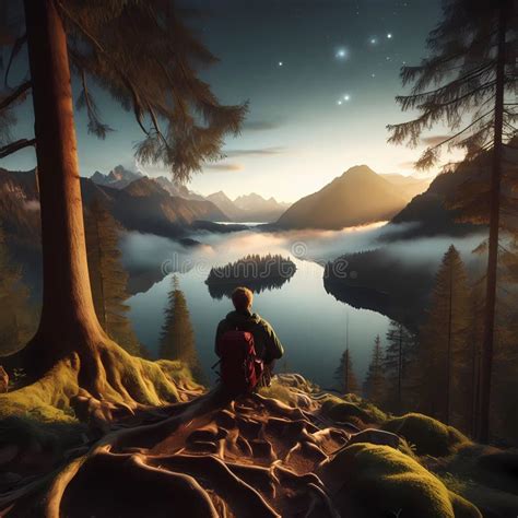 Lone Wanderer In Deserted City Generative Ai Stock Illustration Illustration Of Generative