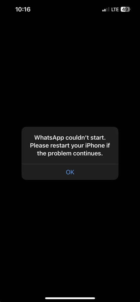 Issue Asking To Re Start R Iphone