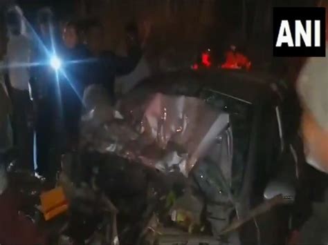 Rajasthan Four Killed Three Injured As Car Collides With Bus In Sikar