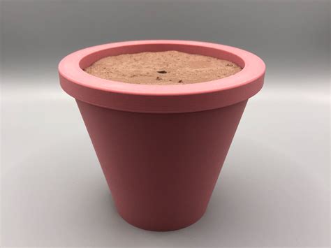 Rose Plant Pot With Fake Looking Soil By 3dhappy Makerworld Download