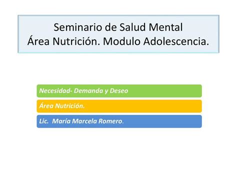 Necesidad Demanda Y Deseo Sere Brunner Udocz