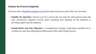 Unlocking The Full Potential Of Sharepoint Migration Services Pptx