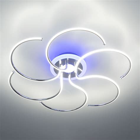 Люстра с Пультом Citilux Джемини CL229261E LED RGB Хром / Ситилюкс