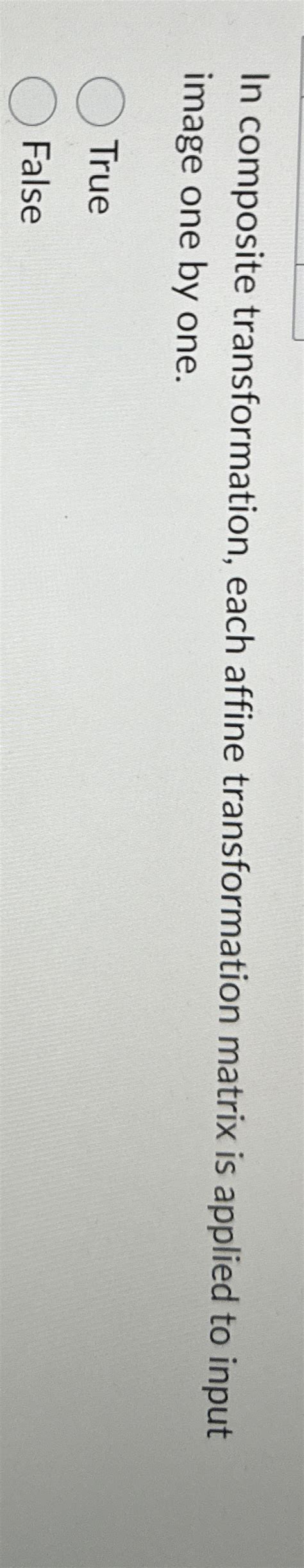 Solved In Composite Transformation Each Affine