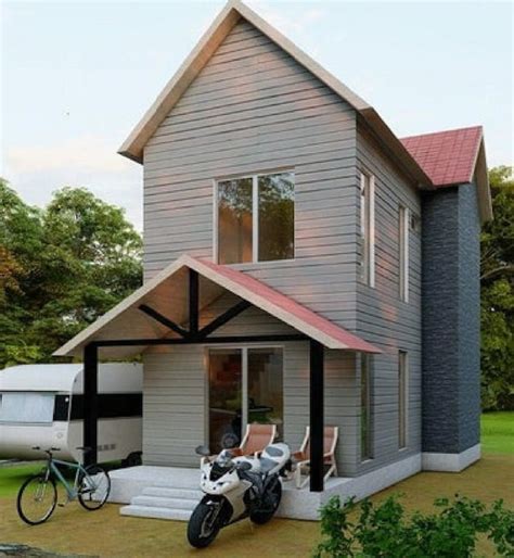 Tiny House Plan 506 Square Feet One Story House Design With Loft Etsy