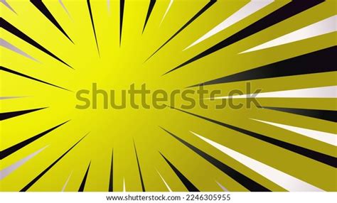 Vector Comic Background Yellow Black White Stock Vector Royalty Free