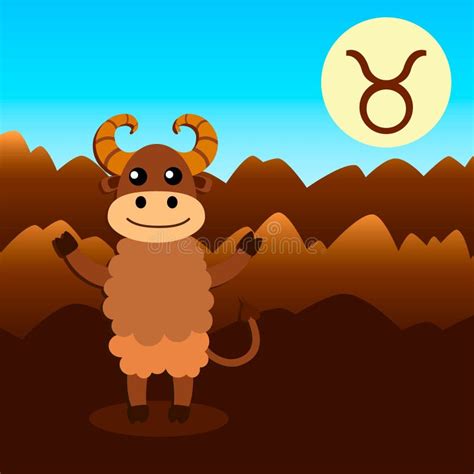 Cute Zodiac Sign Taurus Stock Illustrations 1359 Cute Zodiac Sign