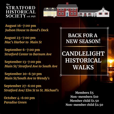 Candlelight Historical Walk Stratford Crier