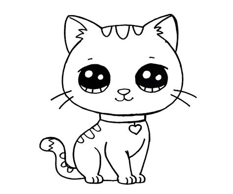 Раскраски милых котиков распечатать