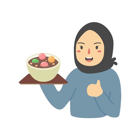 Wedang Ronde A Typical Warm Drink From Java 23587013 Vector Art At