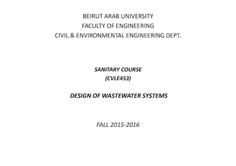 Pdf Lecture Wastewater Systems Dokumen Tips