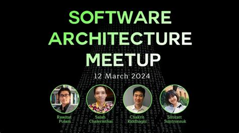 จดๆ จาก Software Architecture Meetup 2024 01 naiwaen DebuggingSoft