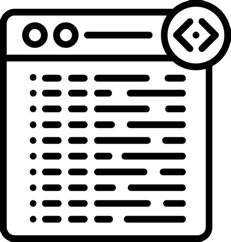 coding line icon 48944008 vector art at vecteezy