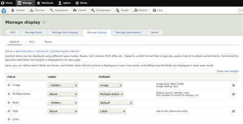 Multiple Dates Drupal Org