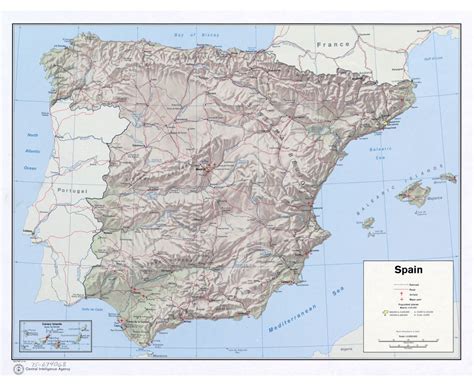 Карты Испании | Коллекция карт Испании | Европа | Maps of the World ...
