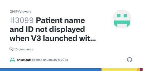 Patient Name And Id Not Displayed When V3 Launched With Json Data