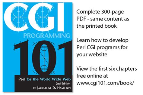 CGI Programming 101