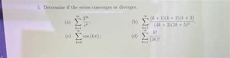 Solved 4 Find Sn The Partial Sum Of The First N Terms Of