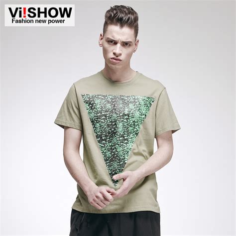 Viishow2015夏装新款短袖男 欧美潮流圆领图案印花短袖t恤 半袖viishow旗舰店