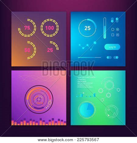 Dashboard Ui Ux Kit Vector Photo Free Trial Bigstock