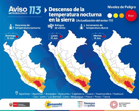 Las Noches En La Costa Y Sierra Serán Muy Frías Aseguró El Senamhi