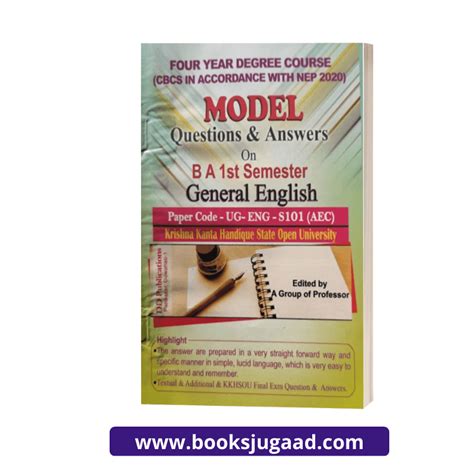 Kkhsou Model Questions And Answers Of B A 1st Sem Assamese Evs General English Education