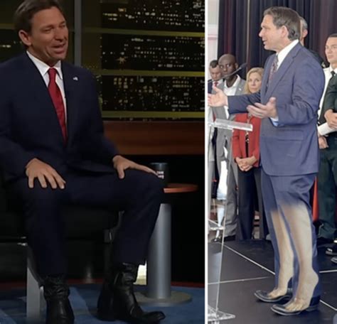 Ron Desantis Wearing Hidden High Heels To Appear 6 Inches Taller Rfacepalm