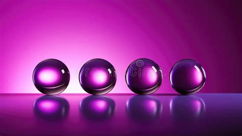 Amethyst Purple Translucent Glass Balls With Smooth Surface Minimal
