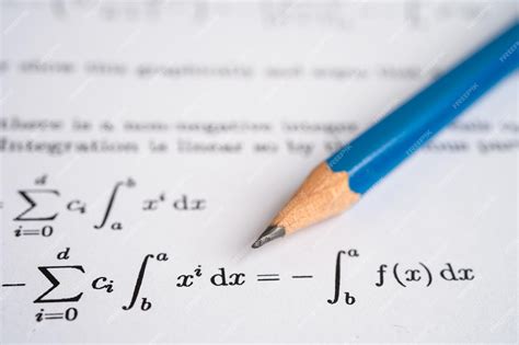 Premium Photo Pencil On Mathematic Formula Exercise Test Paper In