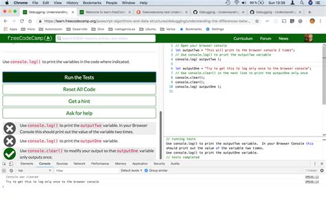 Debugging Understanding The Differences Between The FreeCodeCamp And Browser Console Firefox