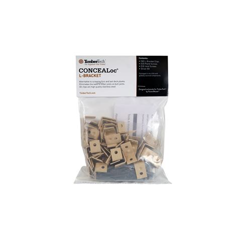 Timbertech E Wood L Bracket 50 Pc C W Bit