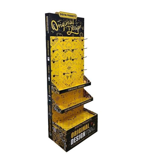 China Customized POS Cardboard Hooks Display Stand Suppliers And