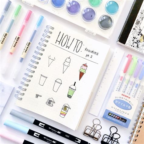 Bullet Journal Doodles 30 Easy Tutorials ⋆ Sheena Of The Journal