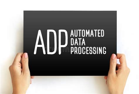 Adp Automated Data Processing Is A Software To Handle The Organization Structure And