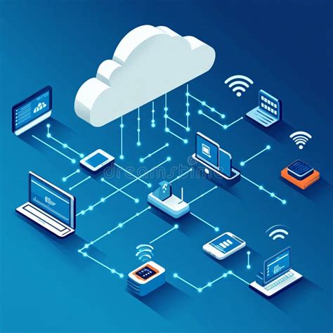 Cloud Computing Network Digital Technology Global Internet Data Server Wireless Connection